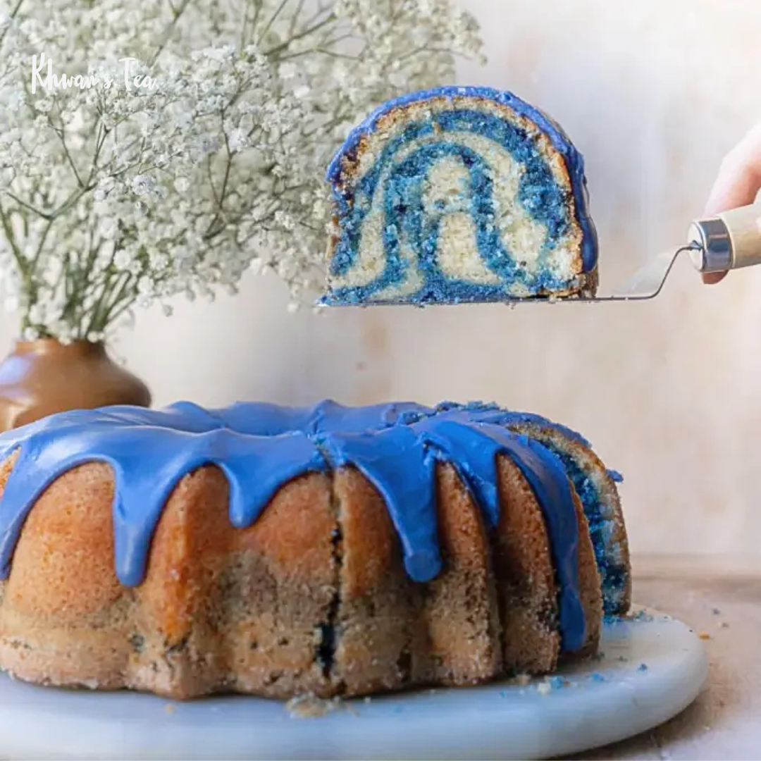 Butterfly Pea Bundt Cake Recipe – Khwan's Tea